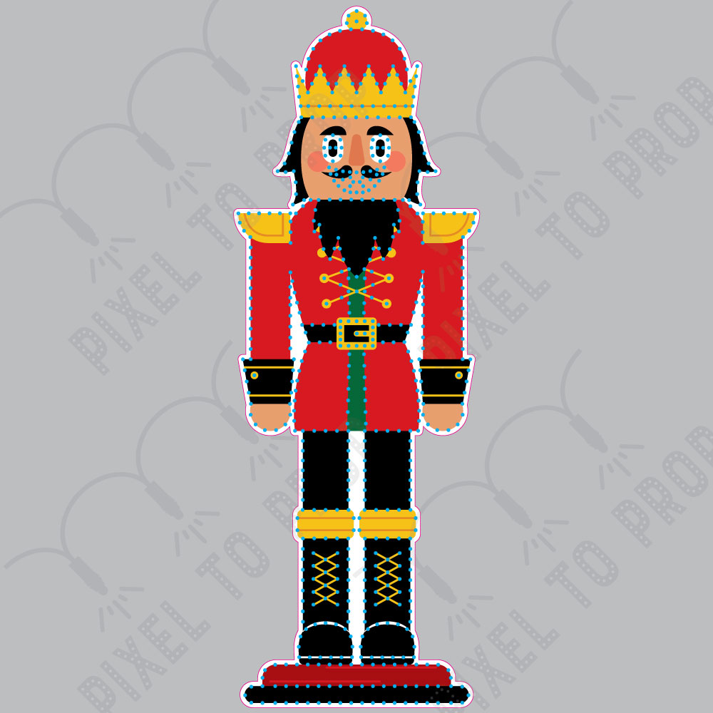 Stamped Singing Nutcracker - Pixel To Prop