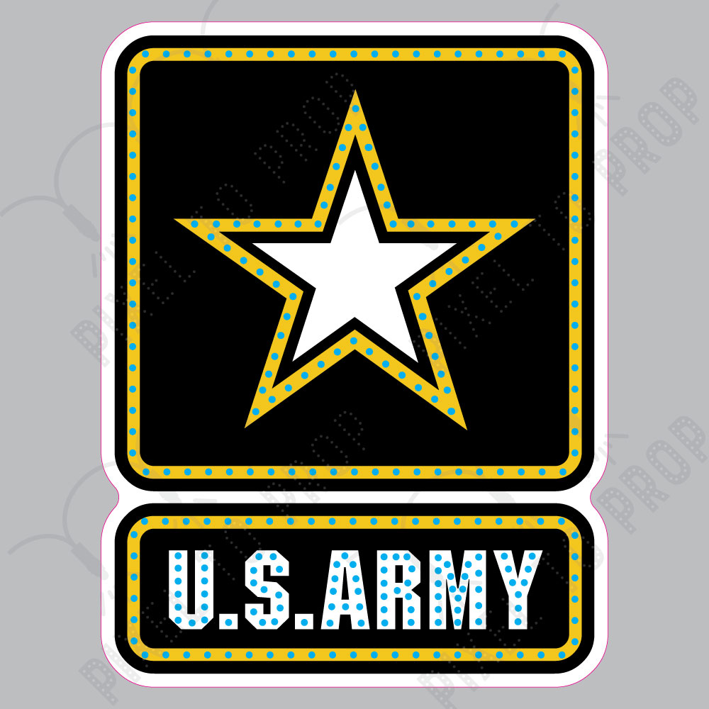 Stamped Army Logo - Pixel To Prop