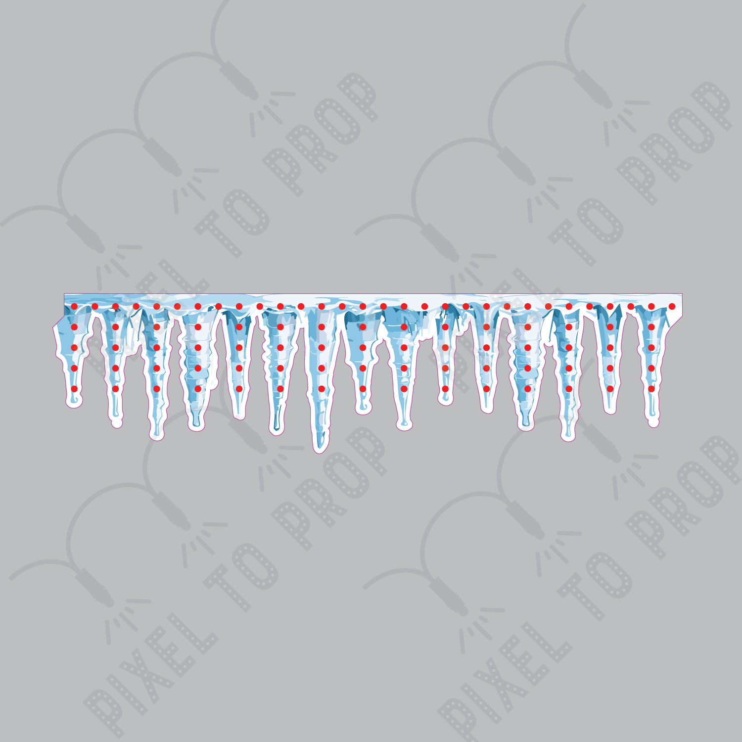 Stamped Icicles - Pixel To Prop